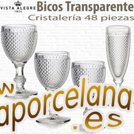 Cristalería 48 copas Bicos - Picos Transparente Vista Alegre Atlantis